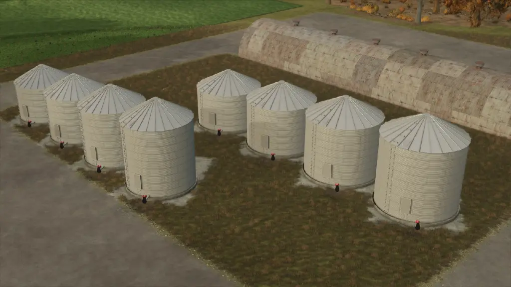 24' & 27' Grain bins v1.0 – FS25.net