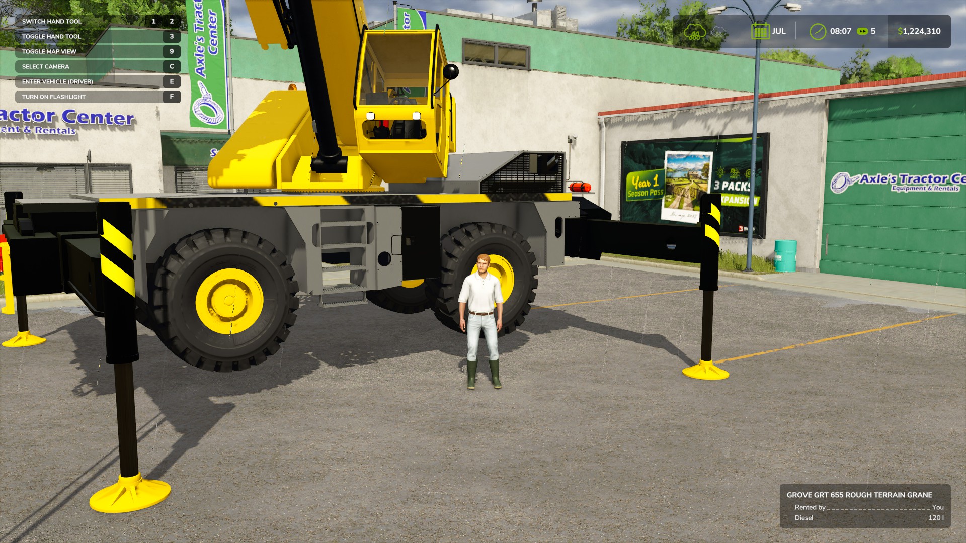 Grove GRT 655 Rough Terrain Crane V1.0 – FS25.net