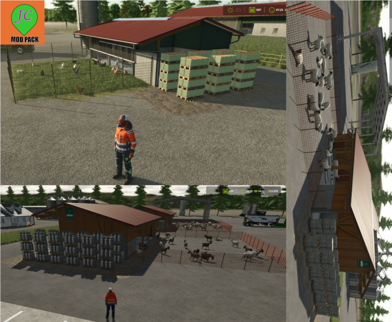 JC ANIMAL BARNS PACK V1.0 – FS25.net