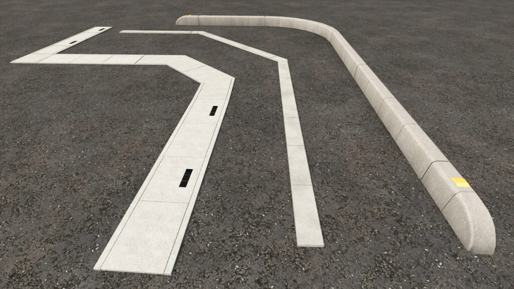 Curbstone Fence Pack V1.1 – FS25.net