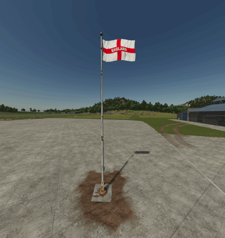 ENGLAND FLAG POLE V1.0 – FS25.net