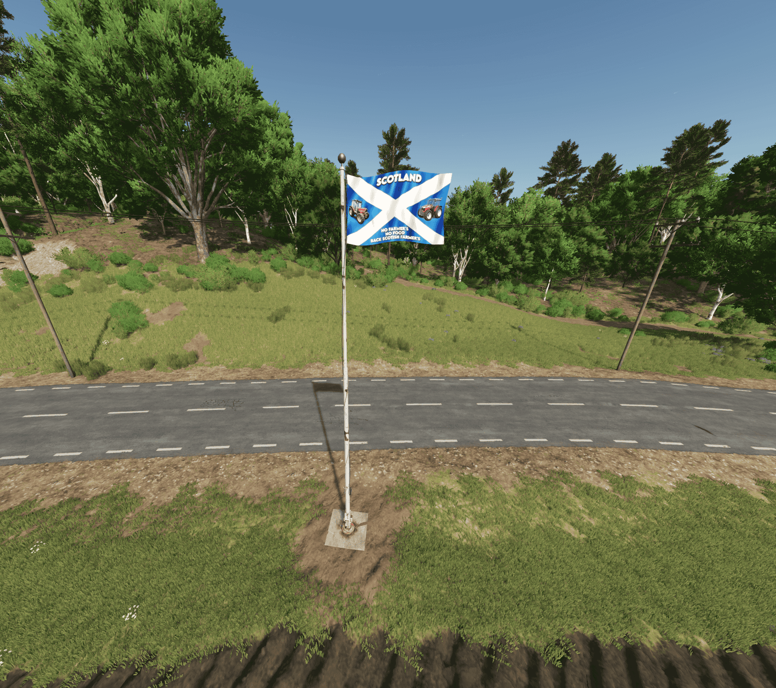 Scotish Flag pole V1.0 – FS25.net