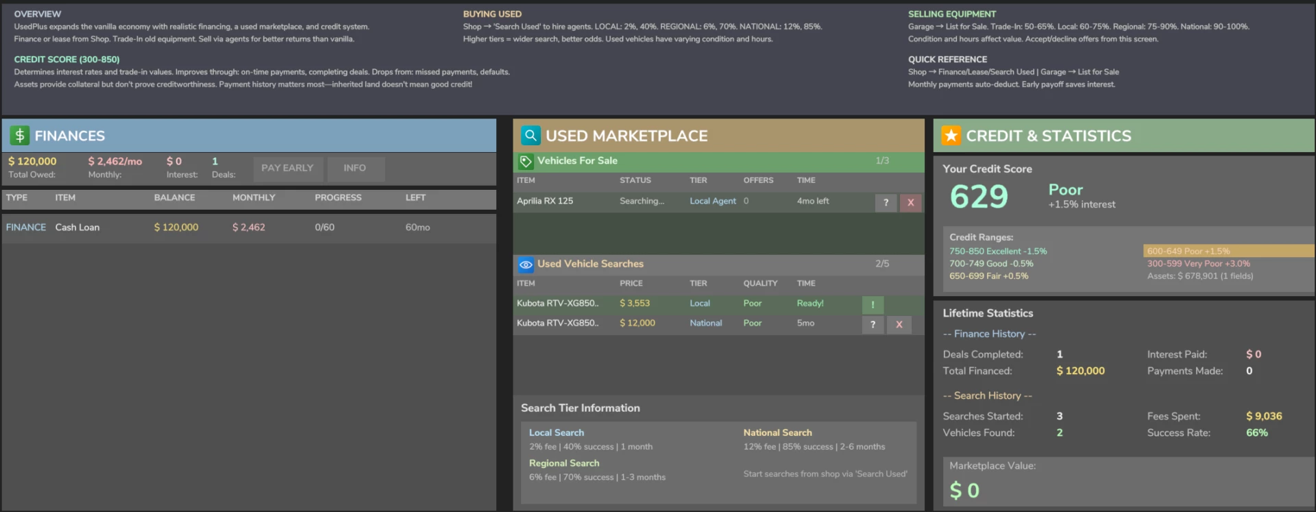 Used plus V2.14.1 – FS25.net