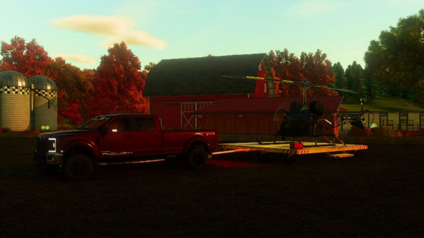 Movable Helipad Trailer V1.0 – FS25.net