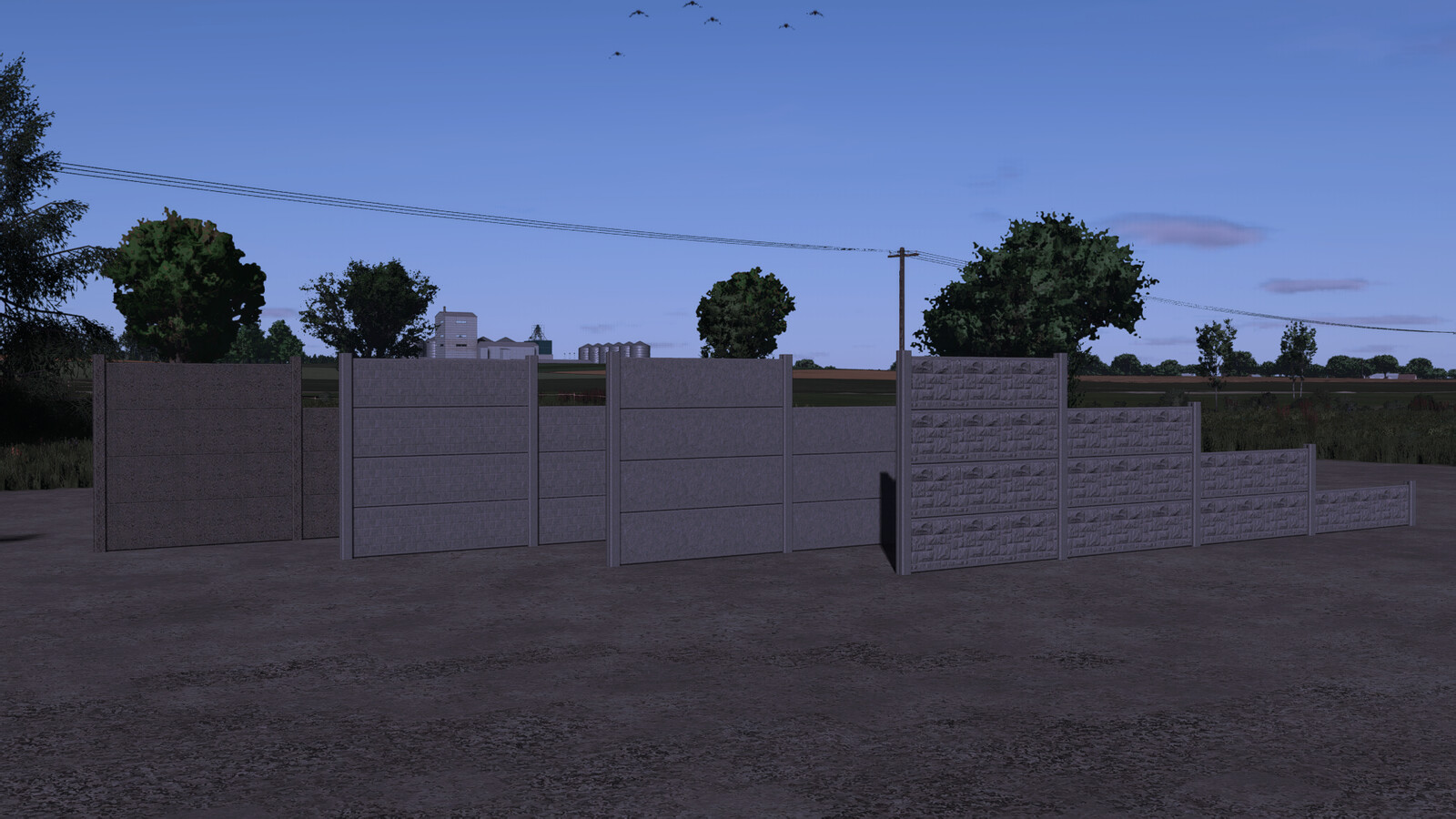 Concrete Fence Pack V1.1 – FS25.net