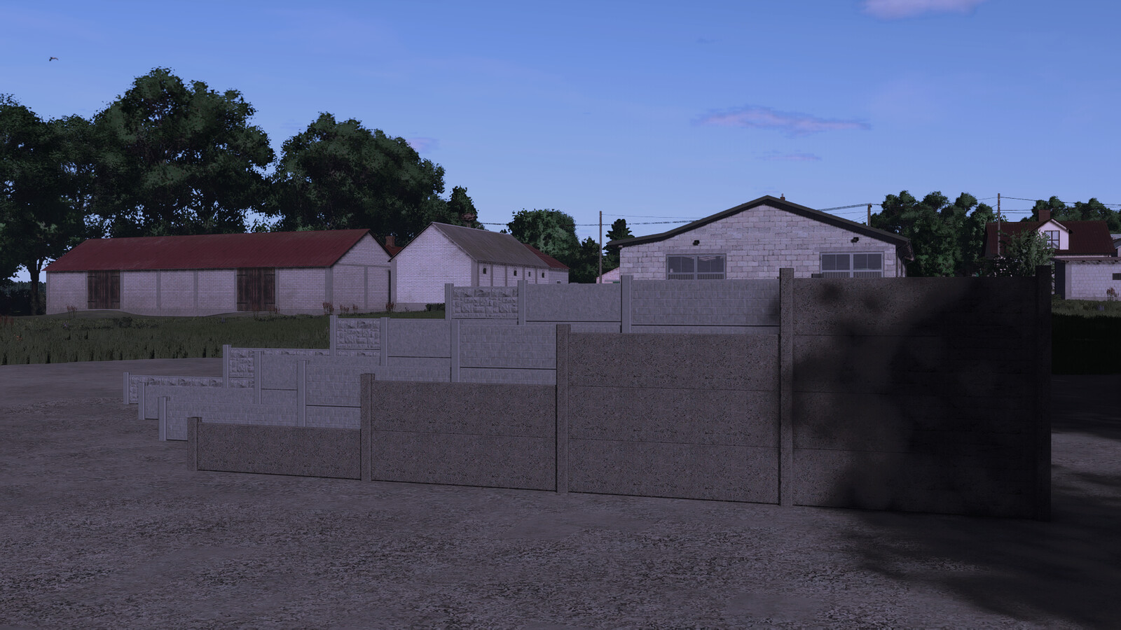 Concrete Fence Pack V1.1 – FS25.net