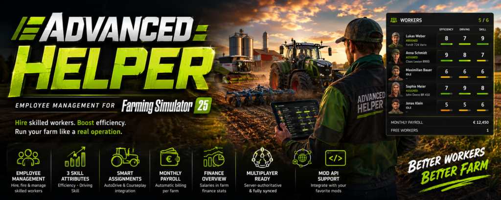 Advanced Helper V1.3 – FS25.net