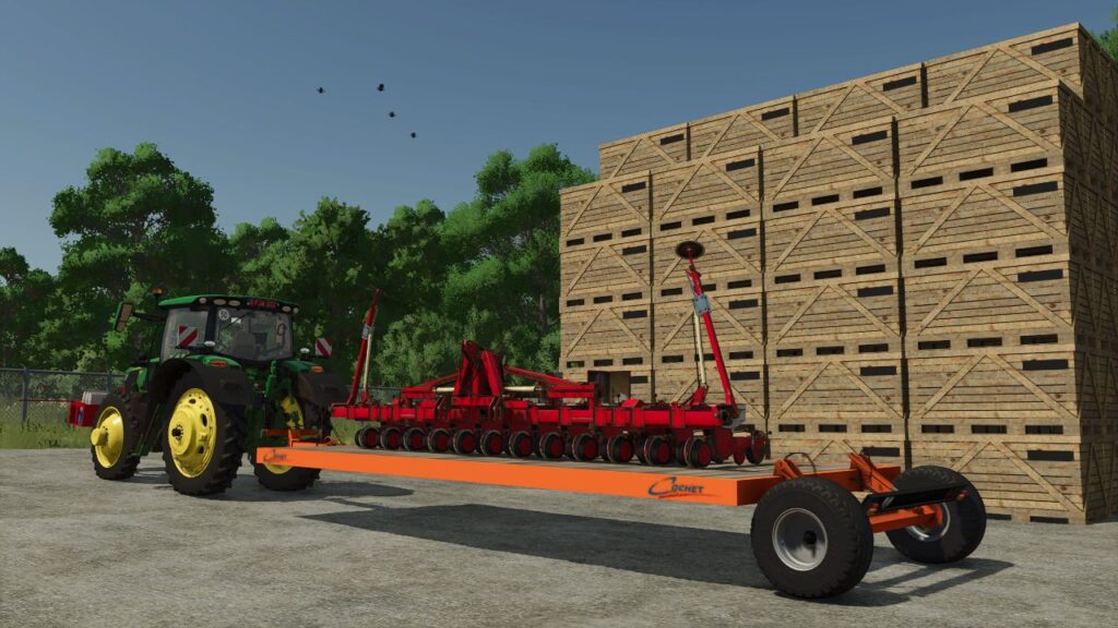 Flatbed Trailer Cochet V1.0 – FS25.net