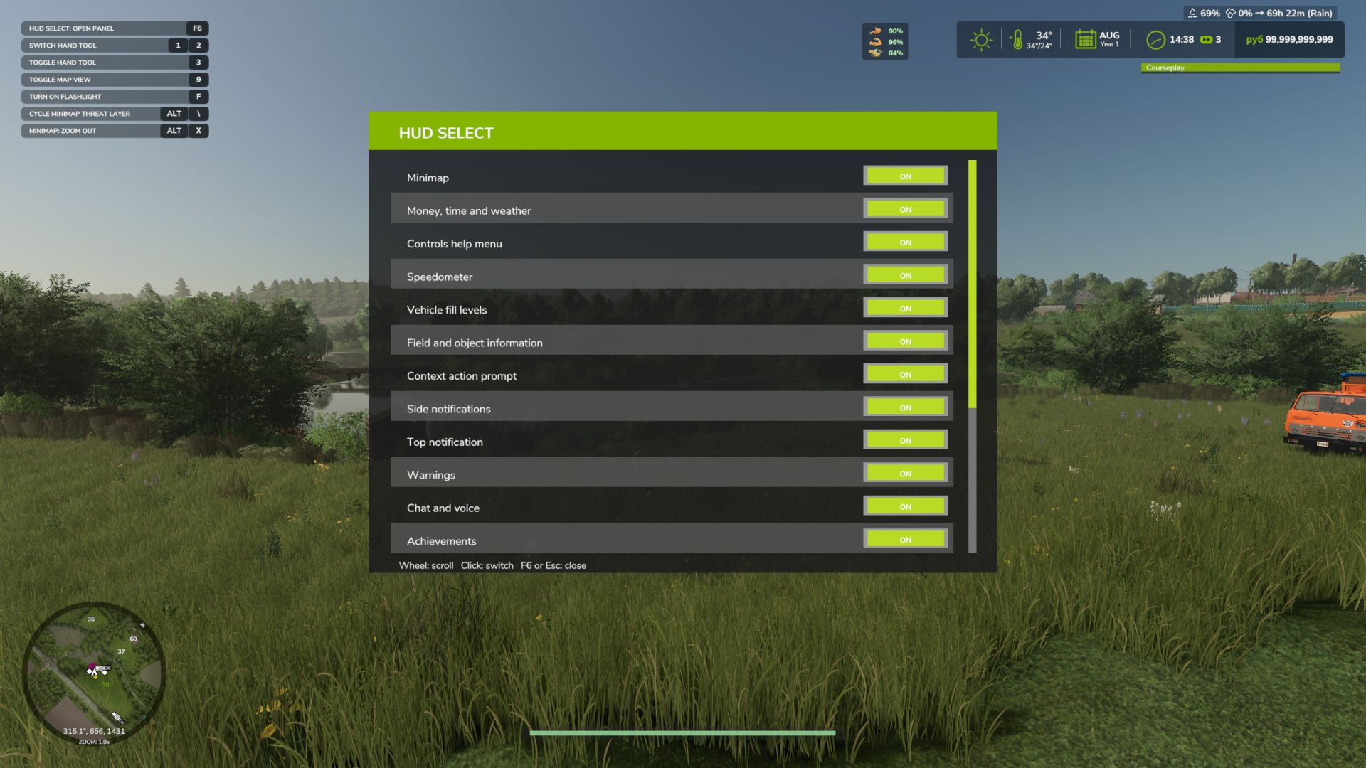 HUD Select V1.0 – FS25.net