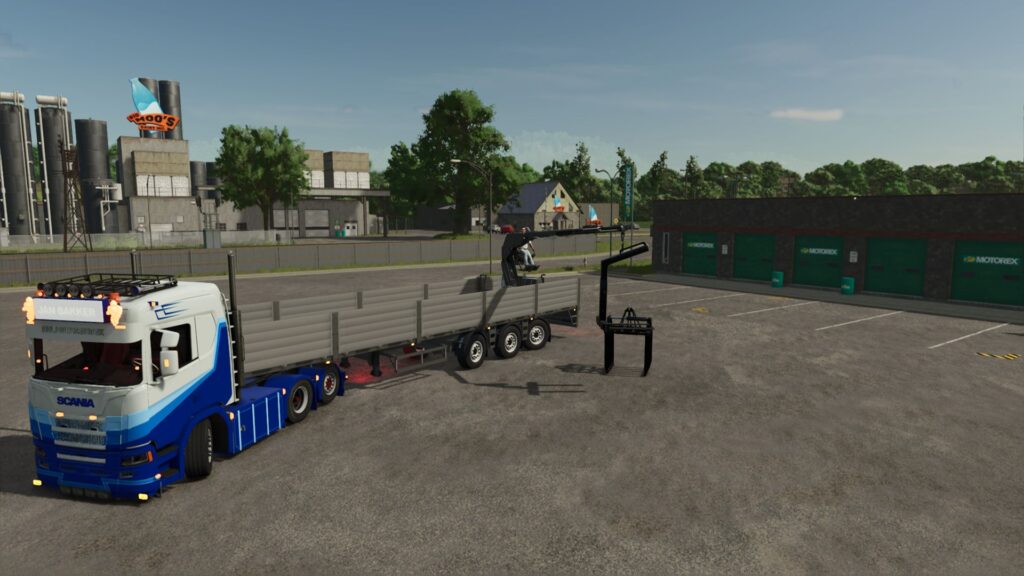 Stenen trailer with crane V1.0 – FS25.net
