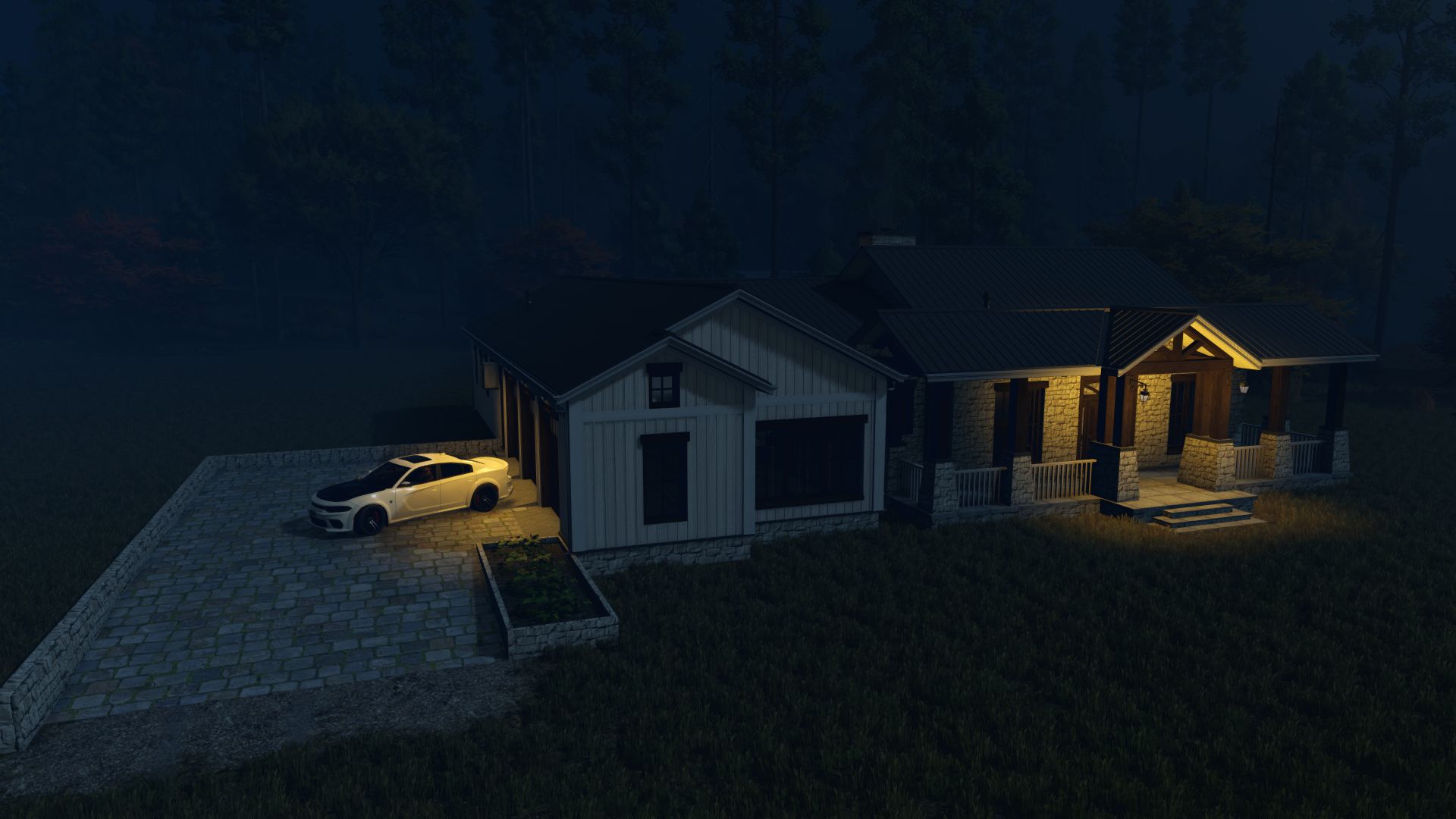American Stone Farm House V1.0 – FS25.net