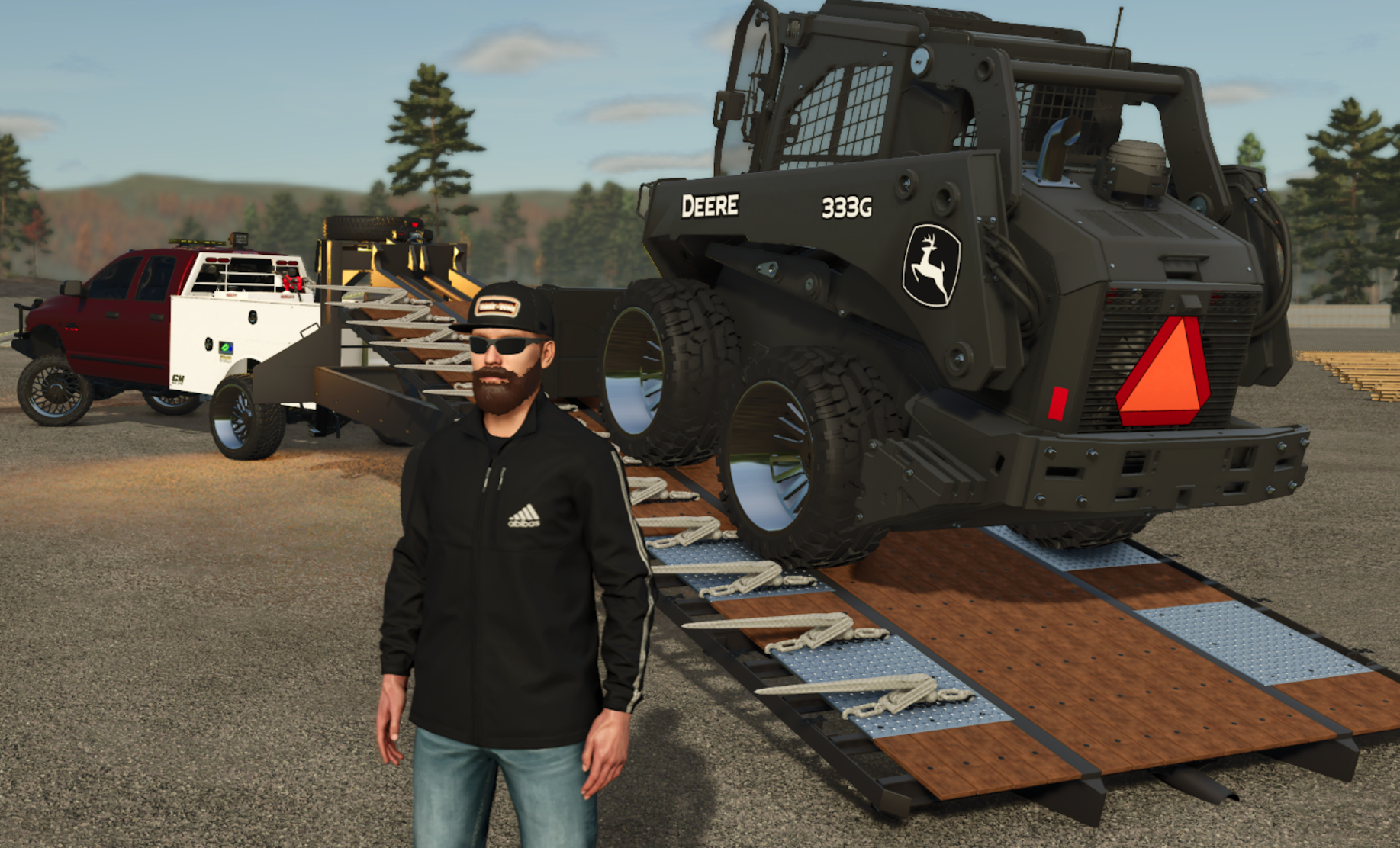 Big Tex Roll-off trailer V1.0 – FS25.net