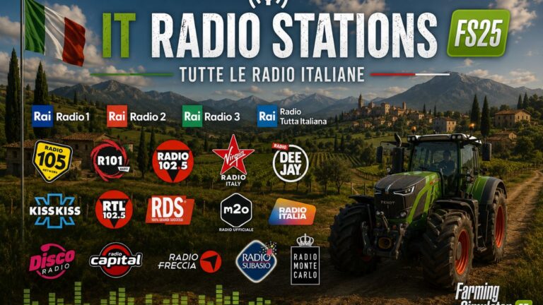 Italian radio stations V1.0 – FS25.net