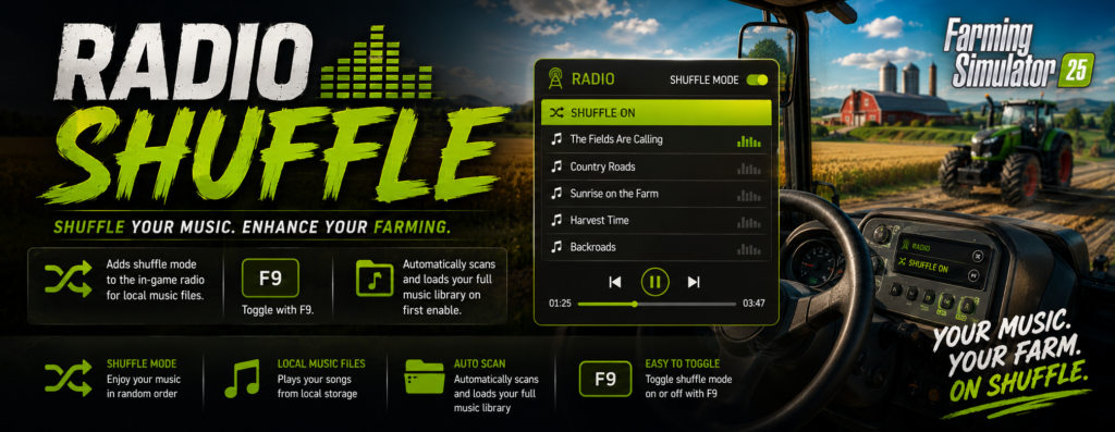Radio Shuffle V2.2 – FS25.net
