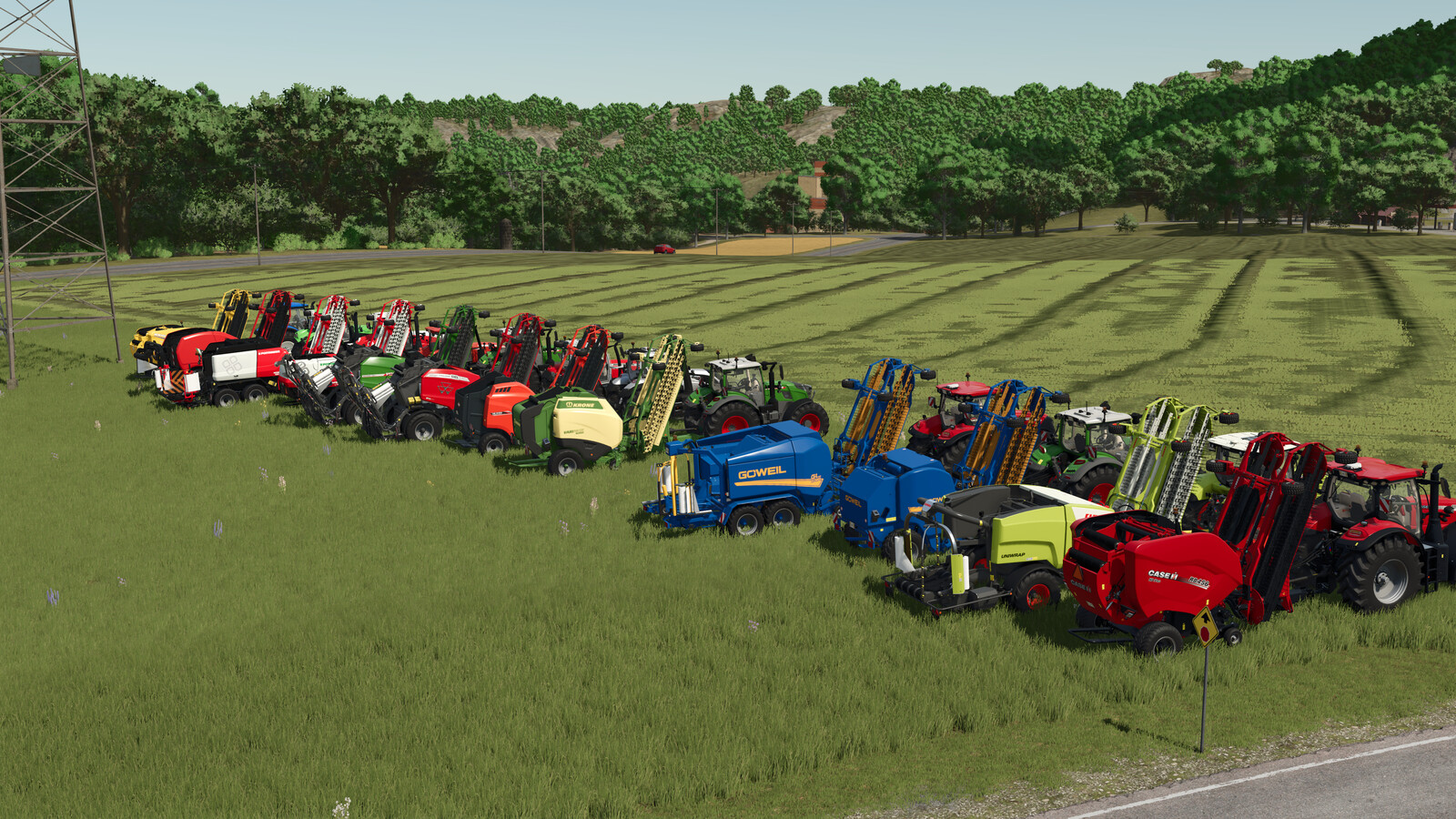 Round Balers Pack With Windrower V1.0 – FS25.net